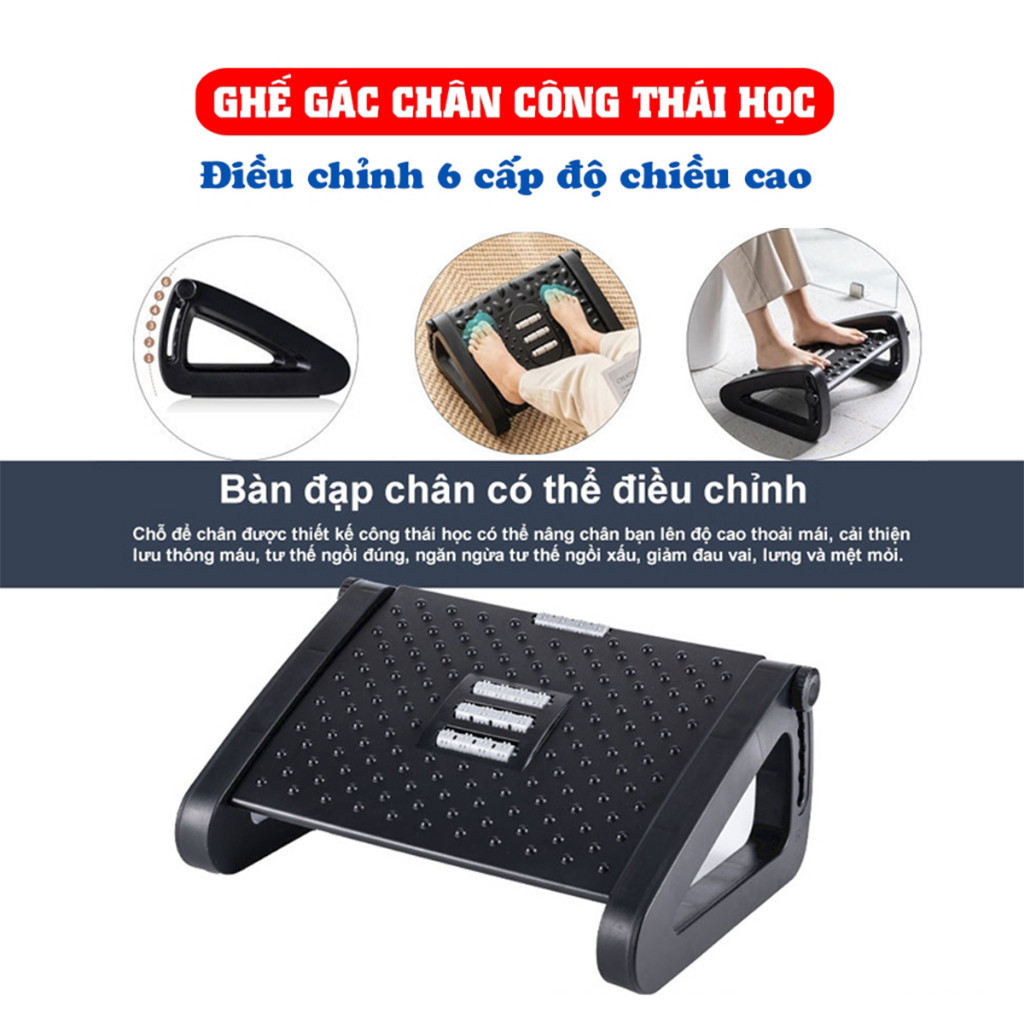 Ergonomic Footrest Ghế kê chân công thái học Ghế Gác Chân Công Thái Học ...