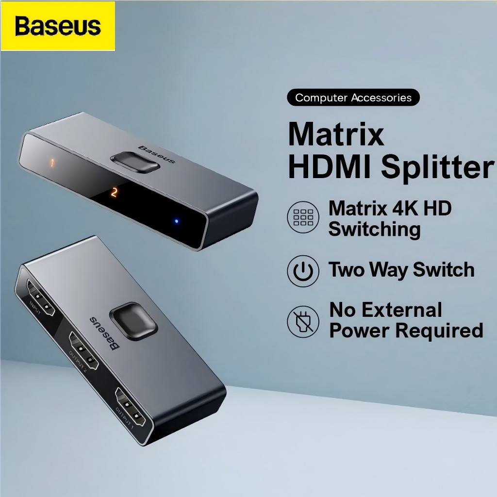 Bộ Chuyển Đổi HDMI BASEUS 2 Trong 1 4K 60hz Cho PS4 TV Box | Shopee ...