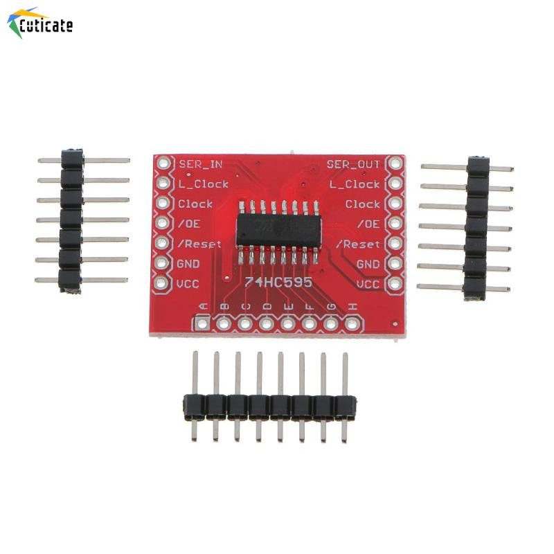 Nhựa 74HC595 Mô-đun đăng ký PCB Mạch IC Chip 0,1 "Đầu cách nhau ...