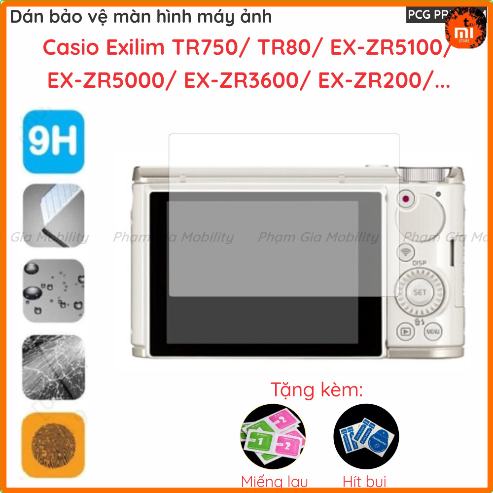(Mua 1 tặng 1) Dán cường lực màn hình Casio Exilim EX TR750/ TR80 ...