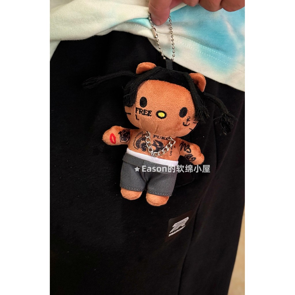 Phong Cách Mới Da Đen rapper Rap helloKitty Túi Mặt Dây Chuyền Bẩn Bím ...