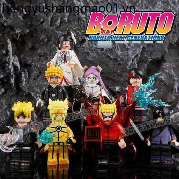 Khối xây dựng Minifigures Tương thích với Lego Hạt nặng Naruto Hinata Sasuke Hiroto Ogura Mu ...