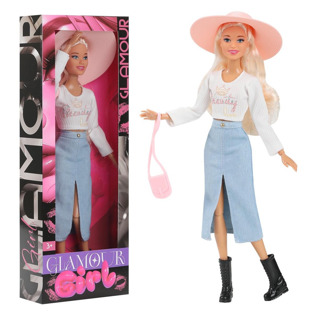 30cm Mobile Joint Barbie Deluxe Hộp quà tặng Bộ 3 món đa năng (Váy hoa ...