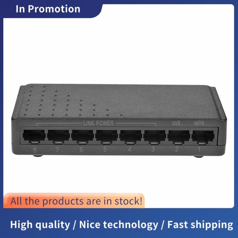 8 cổng 6 + 2 POE Switch Injector Power over RJ45 Ethernet Family ...