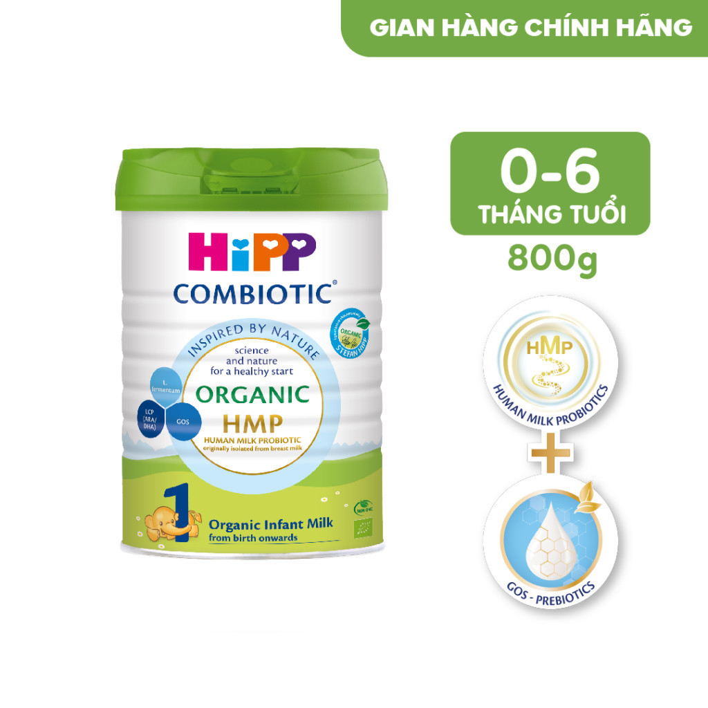 [Tặng Coupon khi mua] Sữa bột HiPP organic combiotic lon 800g cho bé số 1,2,3,4 | Shopee Việt Nam
