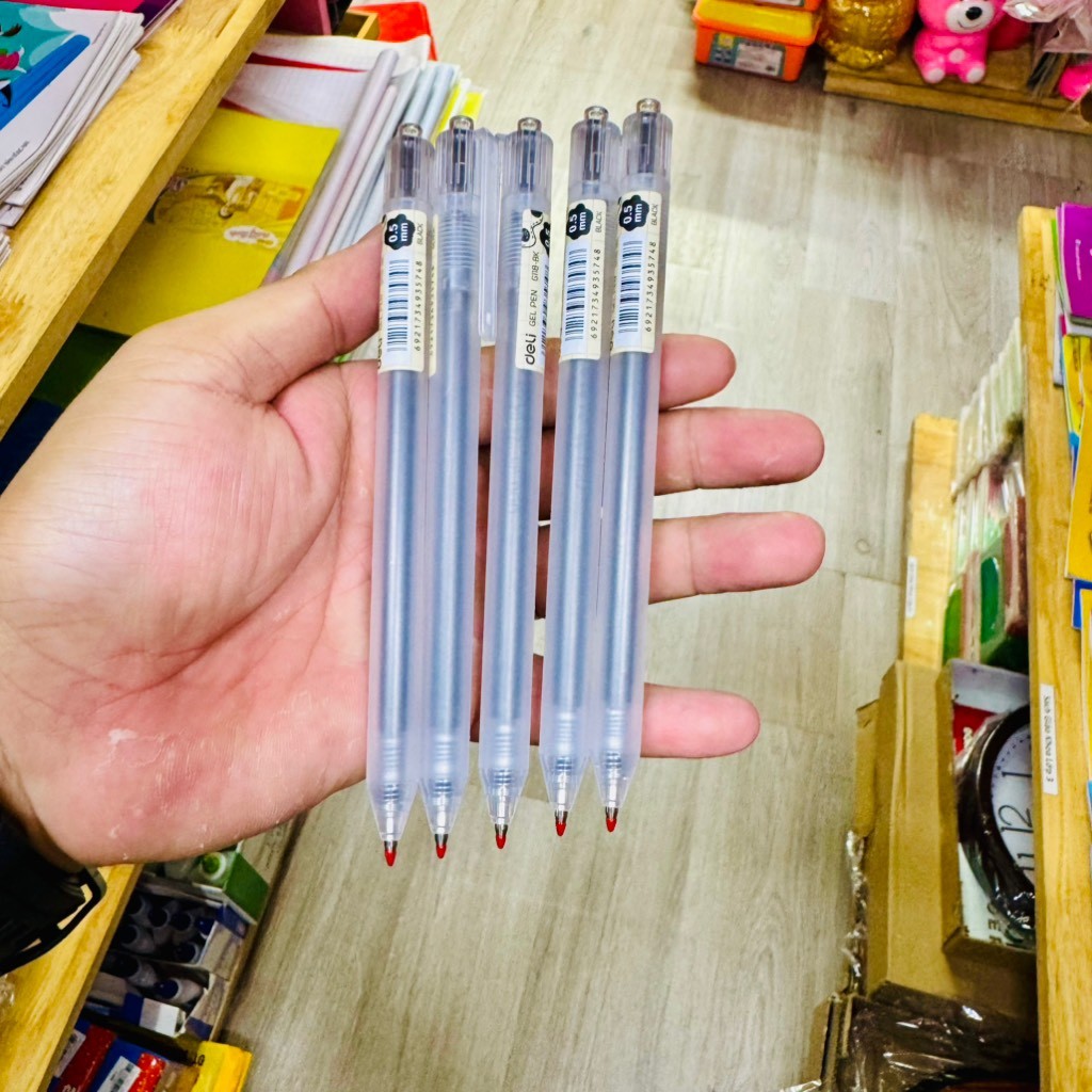 MỘT CÂY BÚT GEL BLACK DELI G118-BK (MÀU ĐEN) - [VPP-NS EmBoy] - ẢNH ...