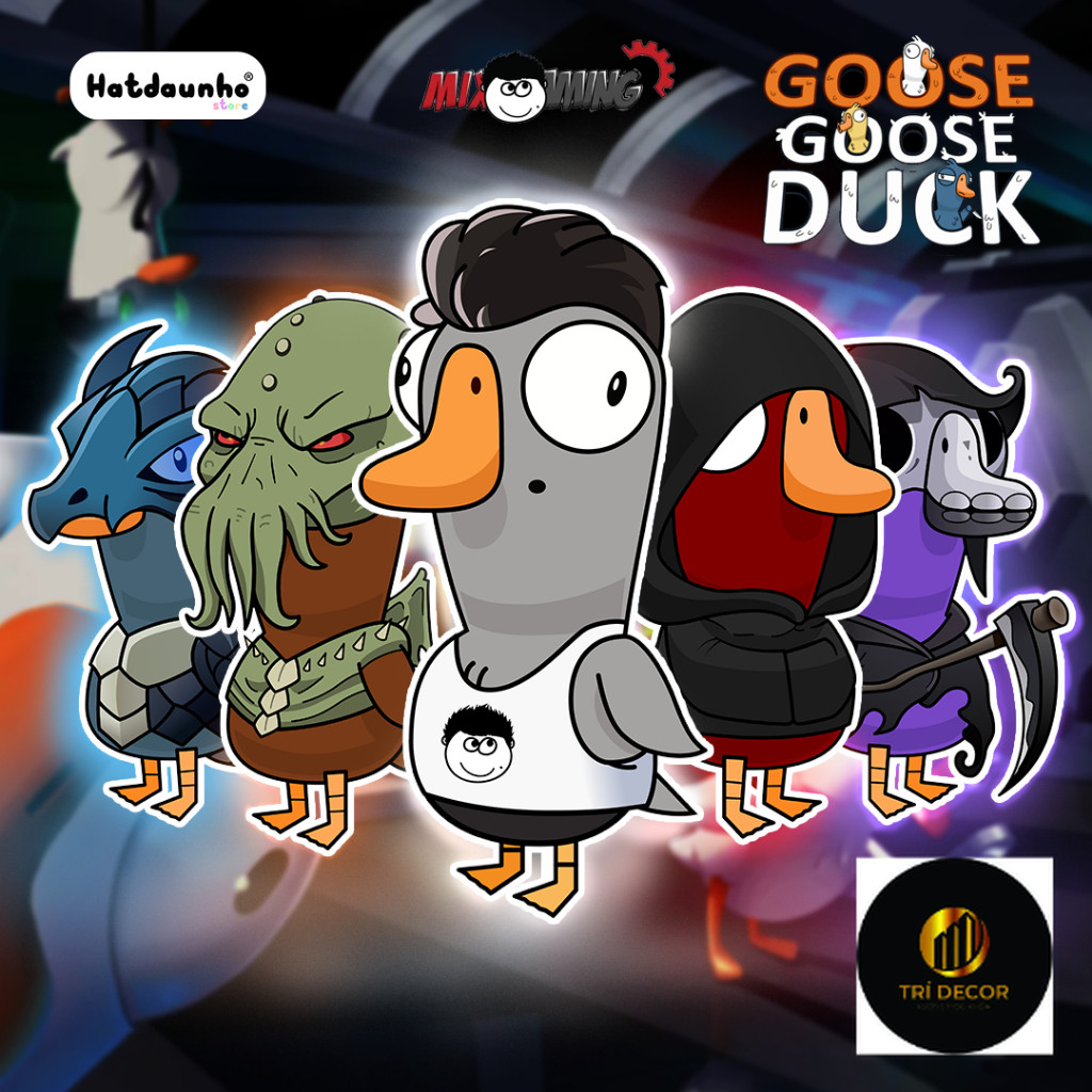 Móc khóa vịt Goose Goose Duck, móc khóa vịt Miximoi, Móc khóa Mixi ...