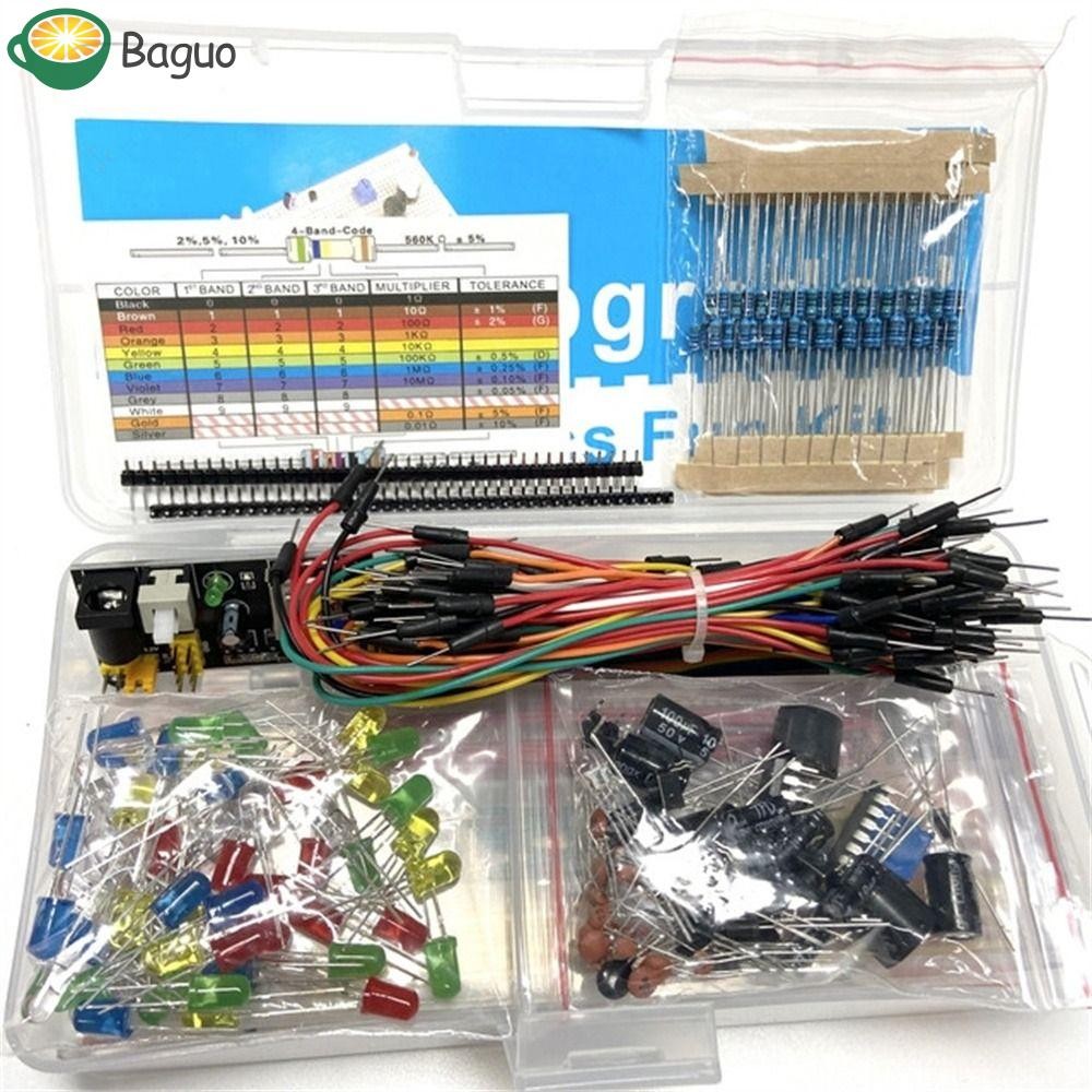 Baguo Điện Tử DIY Bộ Dây Nhảy Có Hộp Đèn LED RGB Cho Arduino R3 Tụ Điện ...