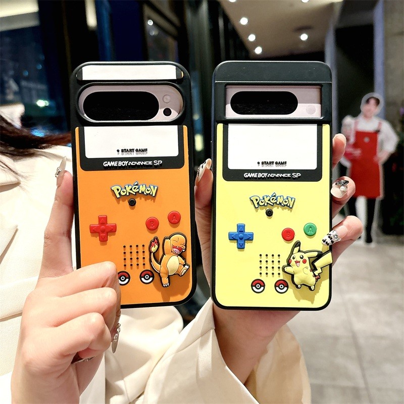 3d Pokemon Pikachu Chariza Squirtle Silicon Cứng Flip Case Cho Google ...