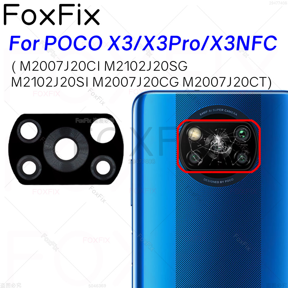 Mặt Sau Ống Kính Camera Thay Thế Cho Xiaomi POCO X3 NFC X3 Pro M2007J20CI M2102J20SG M2102J20SI ...