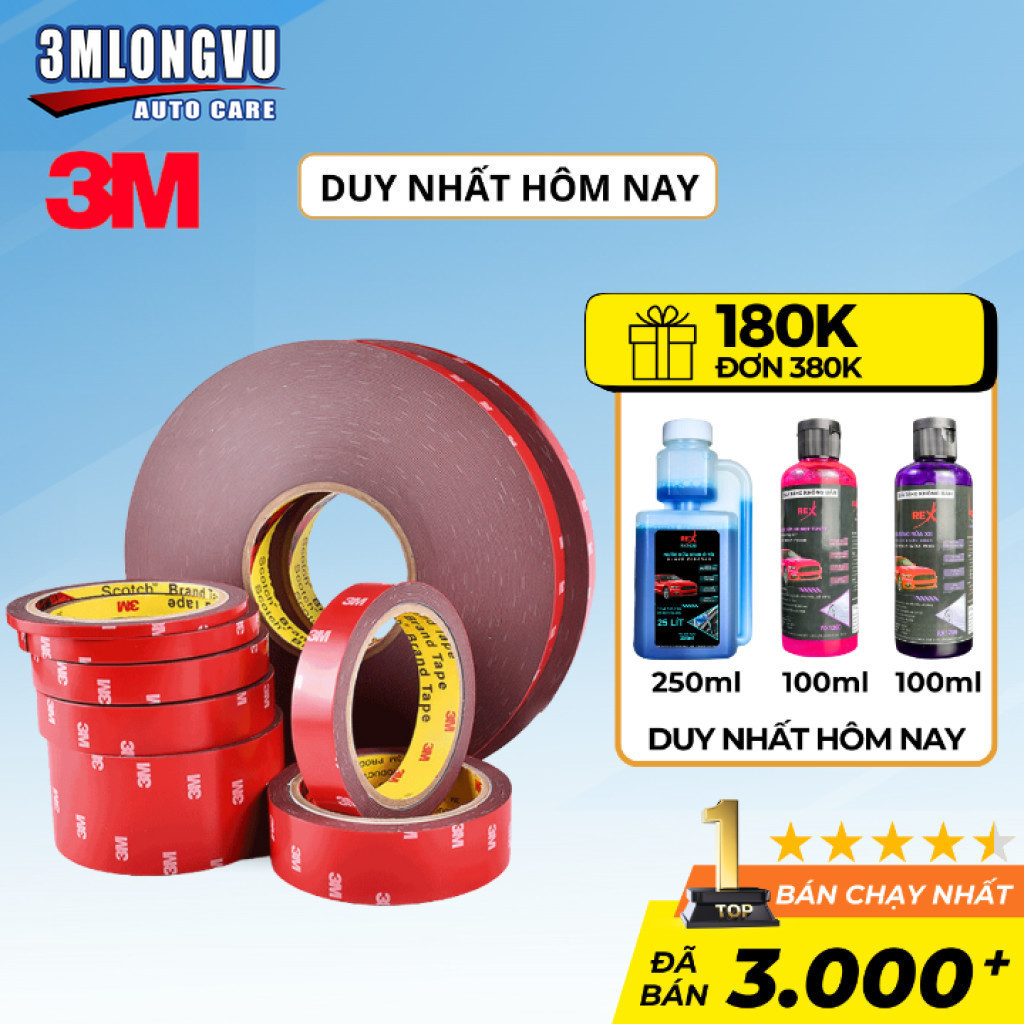 Băng keo cường lực 2 mặt 3M 4229P siêu dính, chống thấm - 3M Long Vu ...