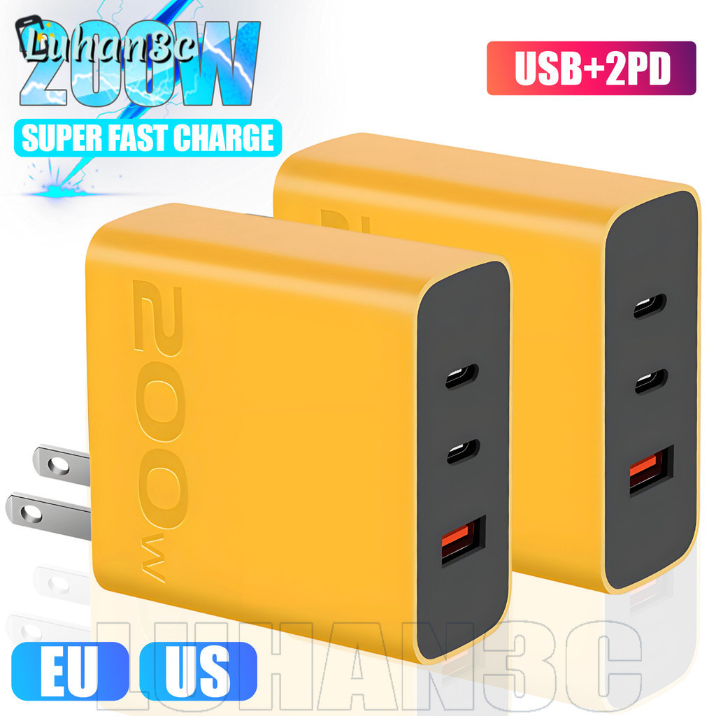 [3C & Auto] Bộ sạc đa cổng 200W chống cháy | Trạm sạc đa năng 1A + 2C ...