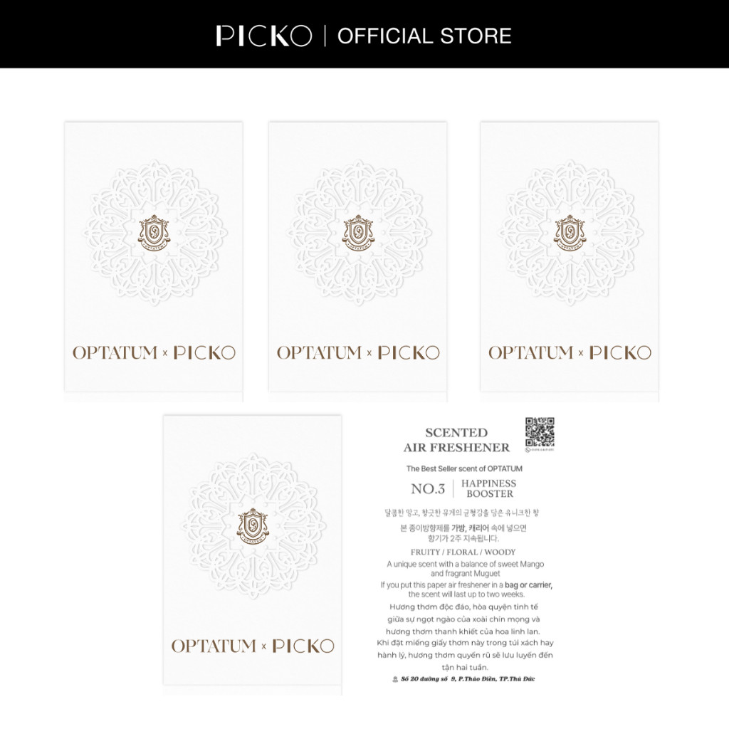 [QUÀ TẶNG KHÔNG BÁN] 5 Tờ Giấy Thơm Optatum SCENTED PAPER No.3 Happiness Booster | Shopee Việt Nam