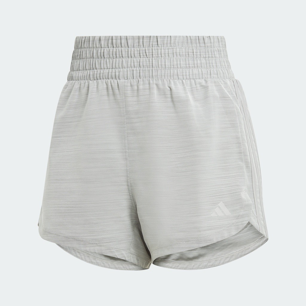 adidas Tập luyện Quần Short Dệt Cạp Cao 3 Sọc Tập Luyện Pacer Nữ Xám IS2177 | Shopee Việt Nam
