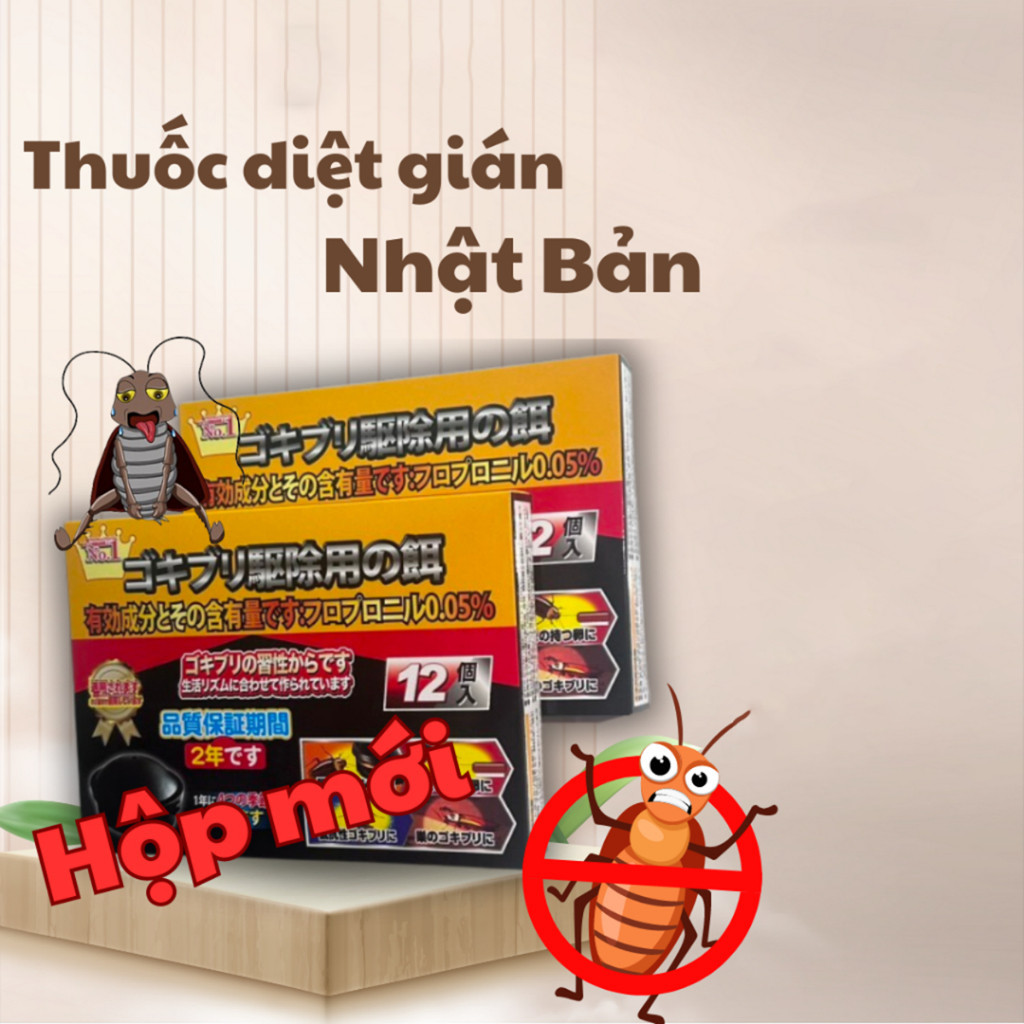 Thuốc Diệt Gián Nhật Bản 12 Viên An Toàn Hiệu Quả Cho Con Người Và Vật ...