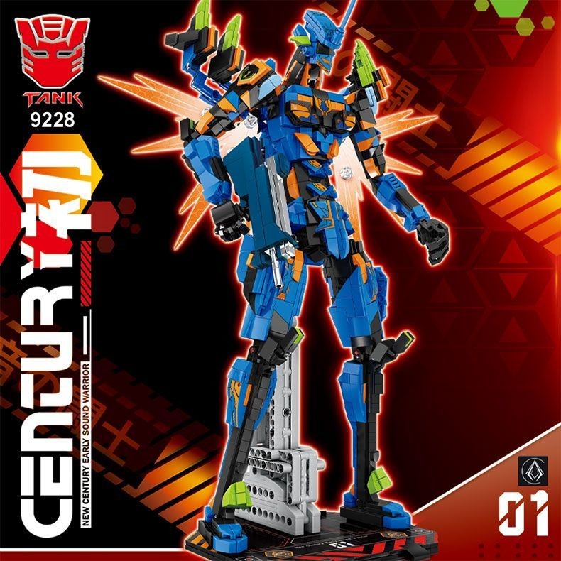 Le Yi 9228 Mecha EVA First Machine Final Boy Đồ chơi giáo dục lắp ráp ...
