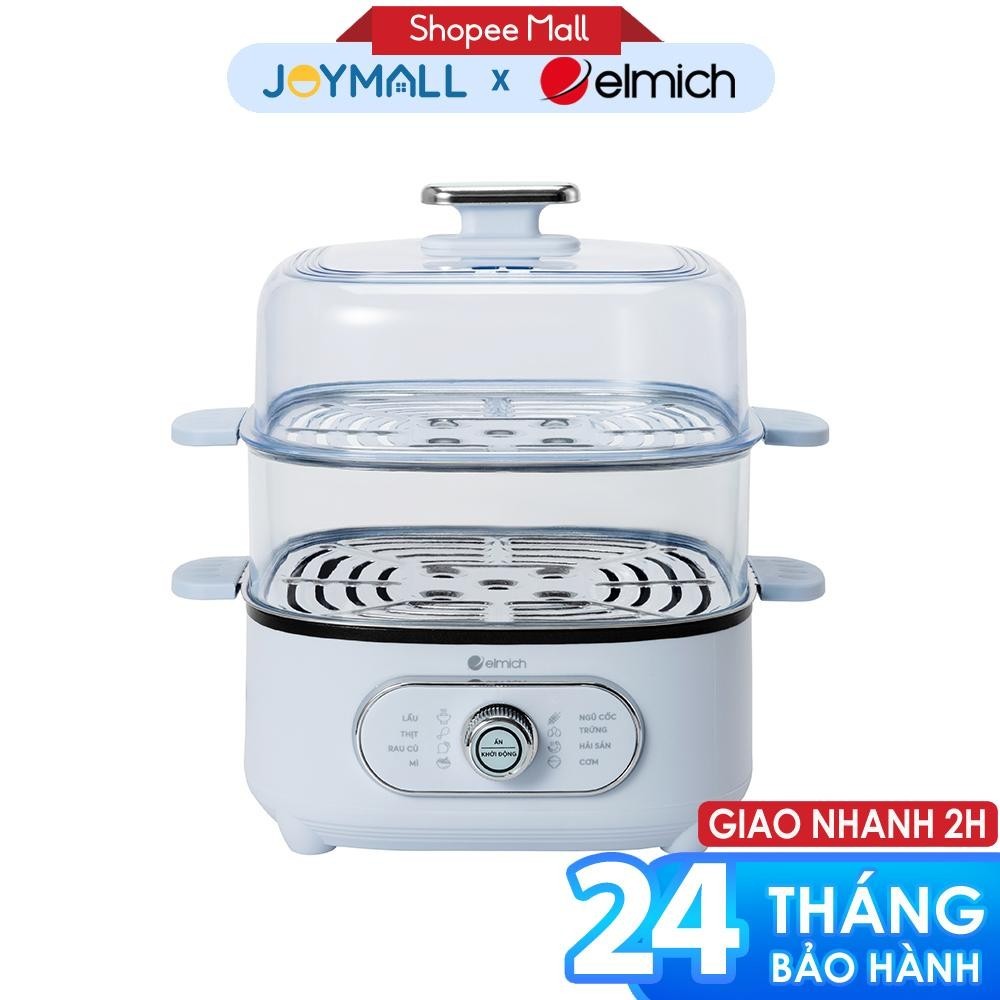 Nồi lẩu hấp 2 tầng Elmich STE-9098 4L, Hàng chính hãng, 8 tính năng ...
