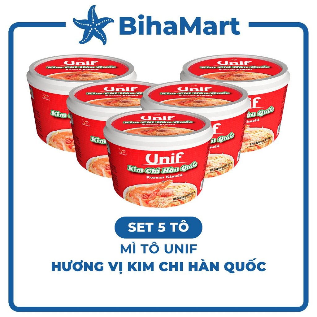 [SET5TÔ]- UNI-PRESIDENT - Mì tô Unif hương vị Kim chi Hàn Quốc, Mì Unif ...