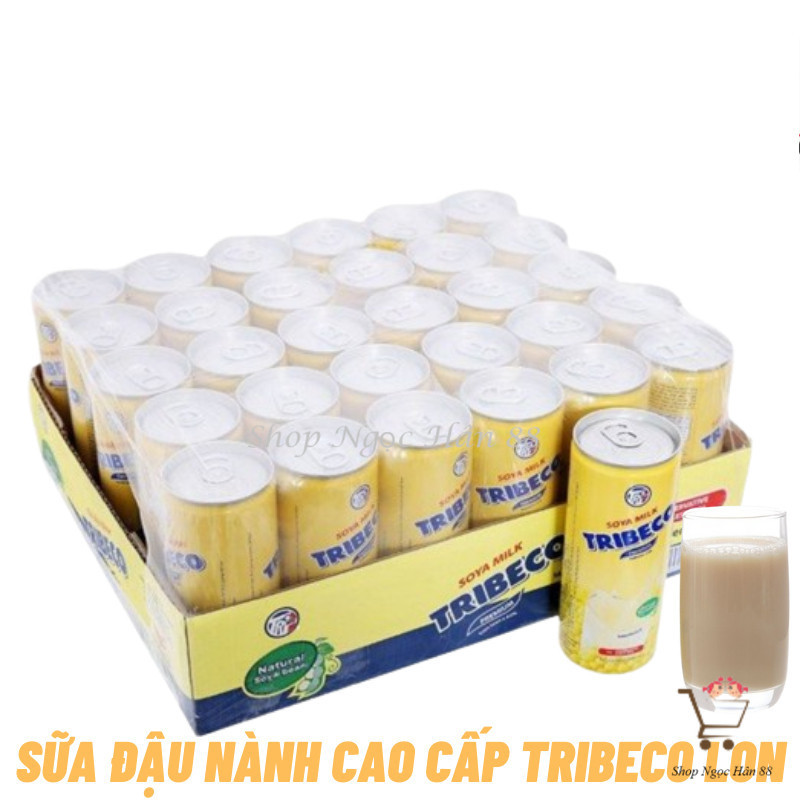 Sữa Đậu Nành TRIBECO Lon Thùng 30 lon x 240ml | Shopee Việt Nam