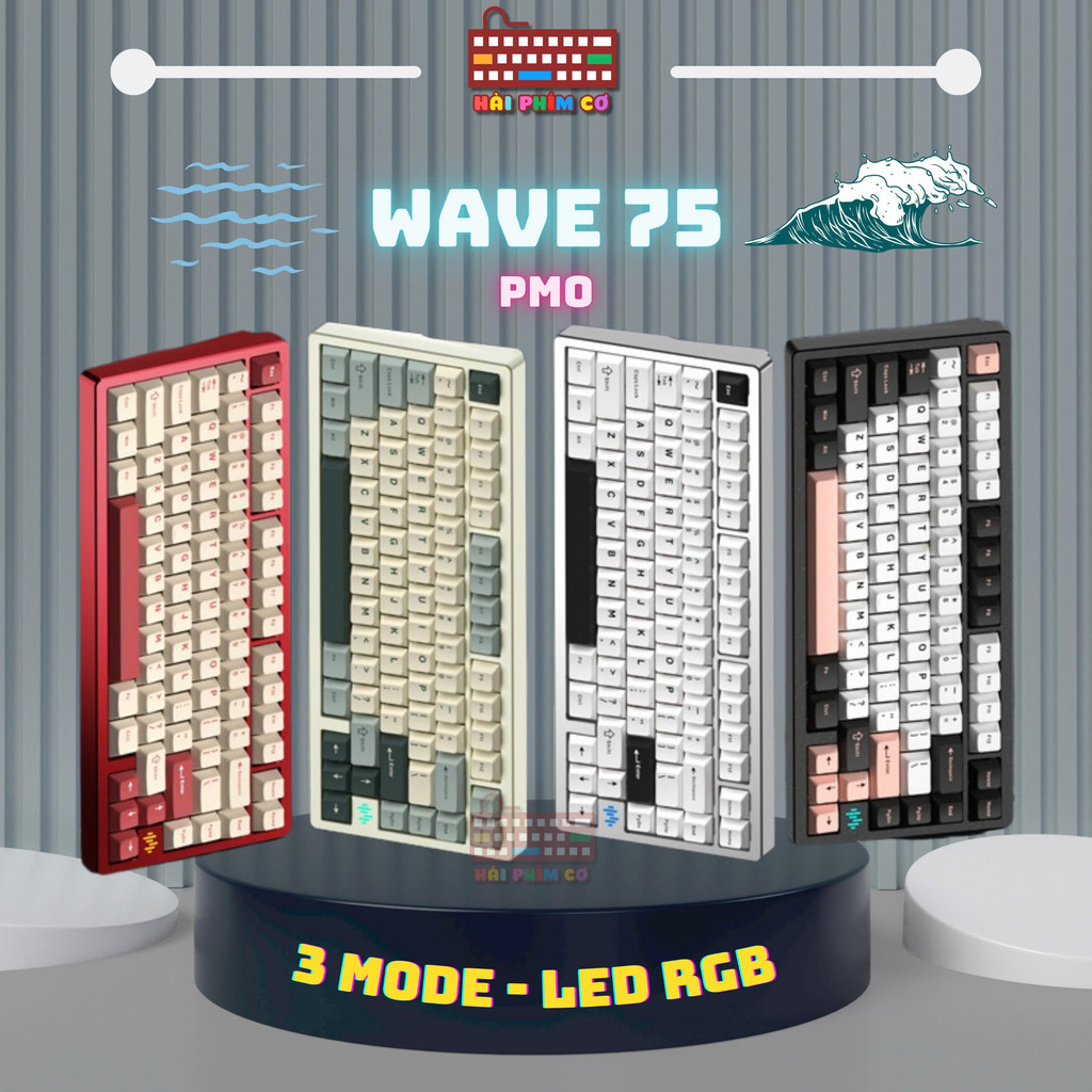 [HOẢ TỐC] BÀN PHÍM WAVE 75/RAINY 75 | CASE NHÔM CNC | MẠCH XUÔI | 3 ...
