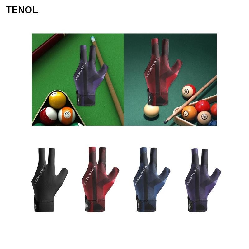Găng tay bi-a ba ngón tay trái TENOL dành cho người lớn Đàn hồi chống ...