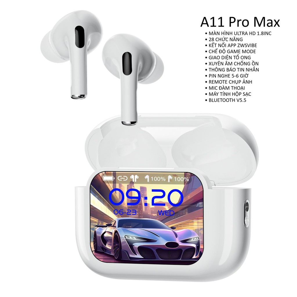 Tai nghe không dây LCD A11 PRO MAX | Shopee Việt Nam