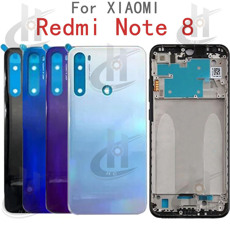 Dành Cho Xiaomi Redmi Note 8 Pin Mặt Sau Vỏ LCD Khung Trước Giữa Có Nút ...