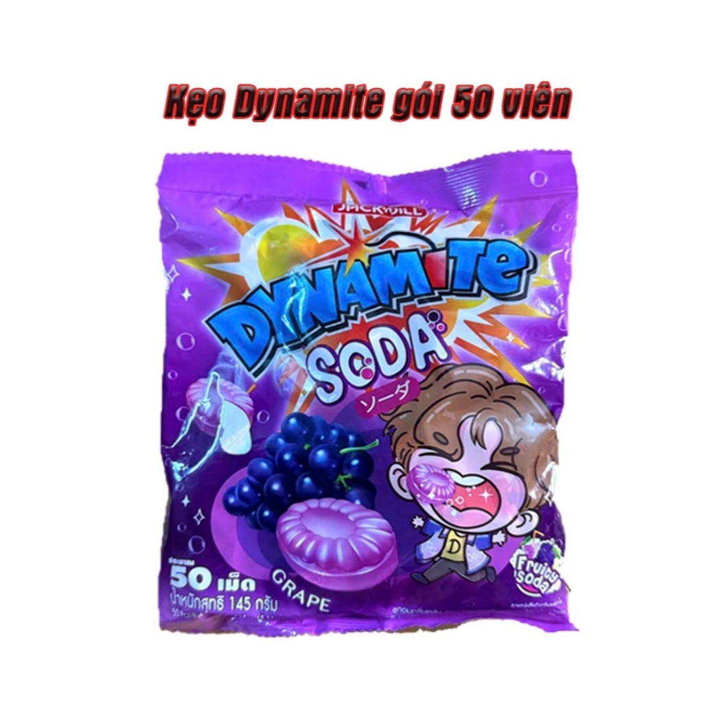 Kẹo Dynamite Thái Lan Soda nho gói 50 viên | Shopee Việt Nam