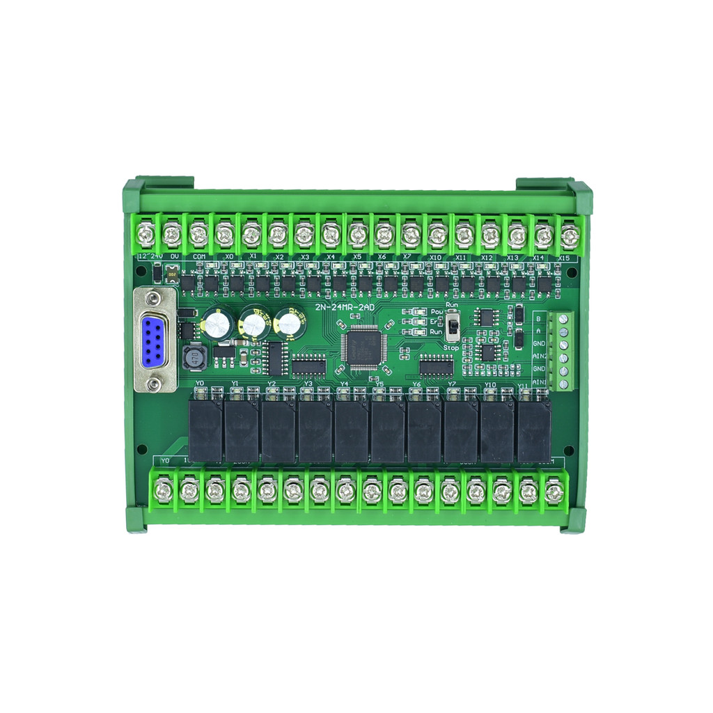 Board Mạch Lập Trình PLC JX FX2N 30MR 16 Input 14 Output Relay RS485 2AD, RS232 DB9,GX Works2 ...