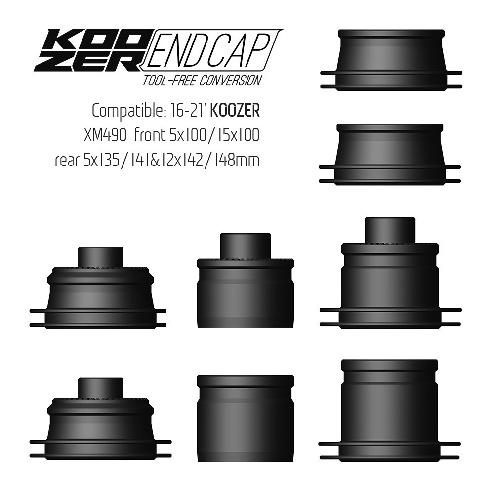 16-21'Koozer 100 135 142 141 148 Hub Endcap cho XM490 XM490 Pro XR420 ...