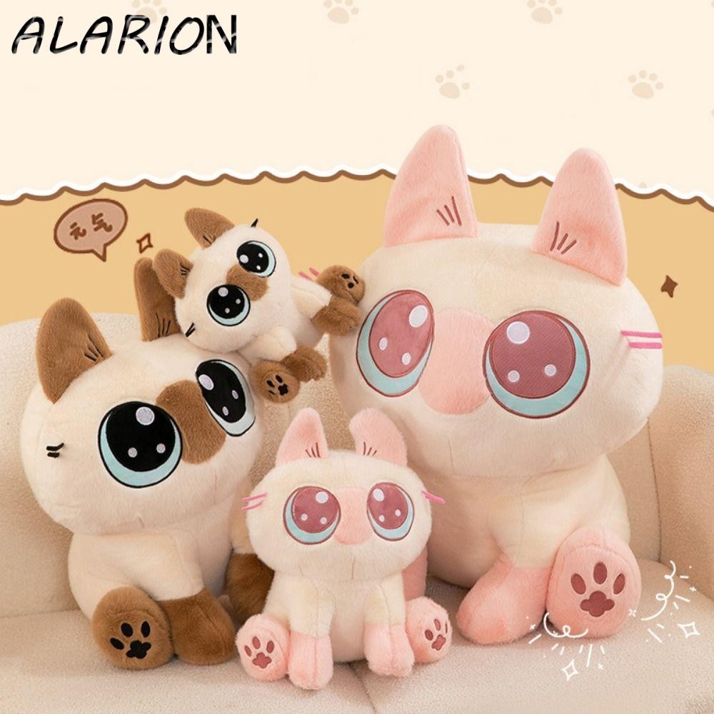 Alarion Siamese Cat Bean Puree Đồ chơi sang trọng, Azukisan Hugging Mô ...