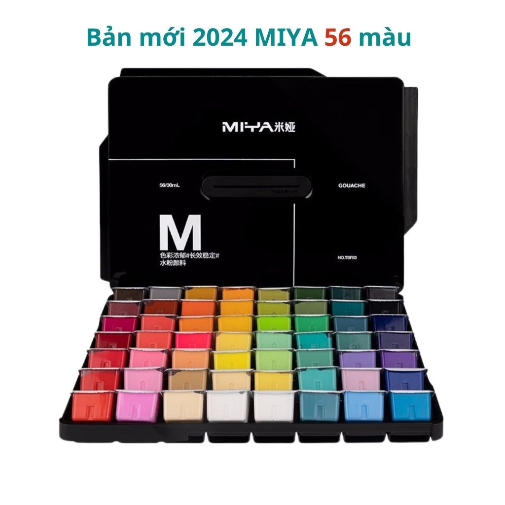Màu gouache Miya Himi hộp 56 màu x 30ml vẽ tranh màu nước, phong cảnh | Shopee Việt Nam