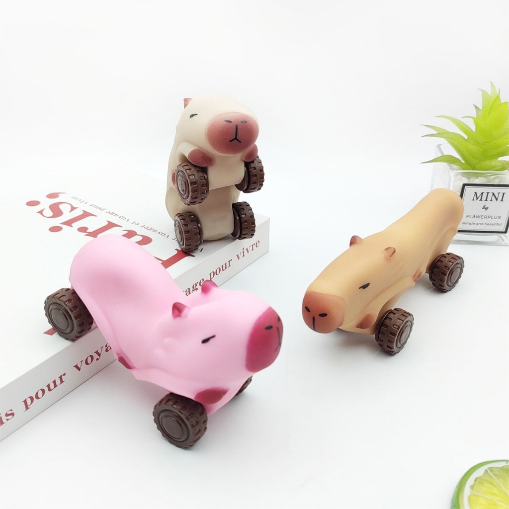 Capybara Xe Co Giãn Bóp giảm tress Xe đua capybara co giãn Squishy ...