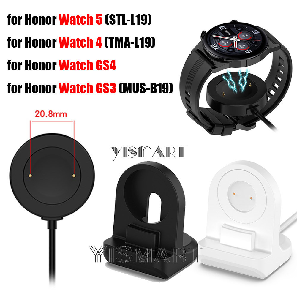 Bộ sạc nhanh không dây từ tính cho Honor Watch 5 4 Cáp sạc USB Giá đỡ ...