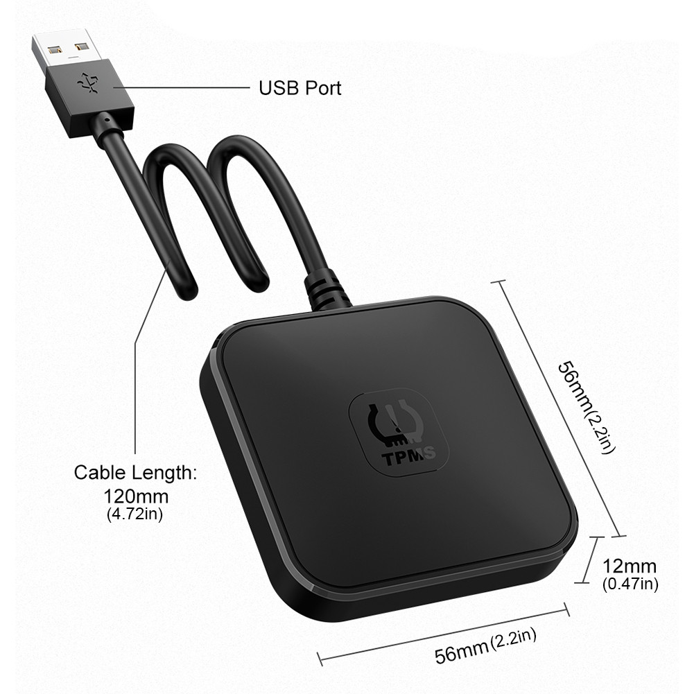 Hệ thống giám sát áp suất lốp USB TPMS với 4 cảm biến bên ngoài cho ô tô Android | Shopee Việt Nam