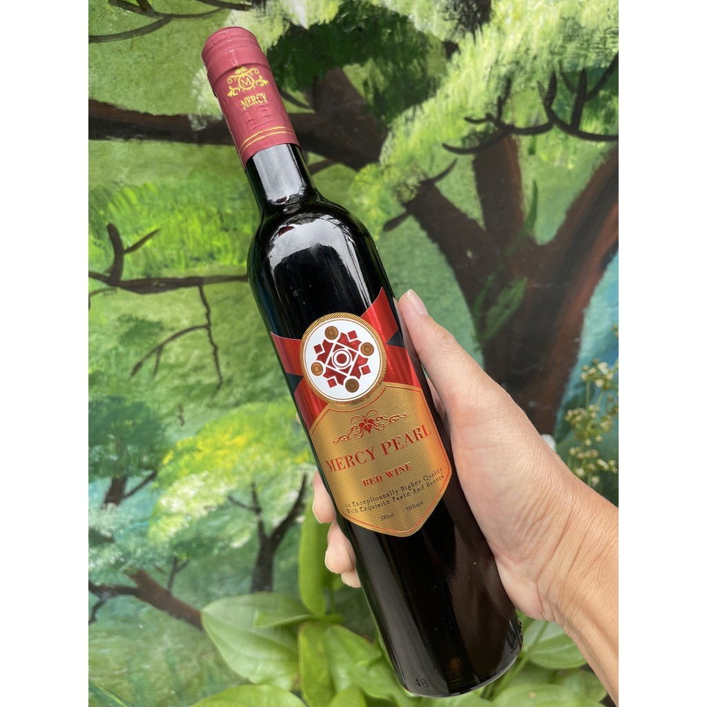 [TẾT] Mercy Pearl, Vang đỏ Mercy 500ml - lên set quà tết, tháp lễ, oản ...