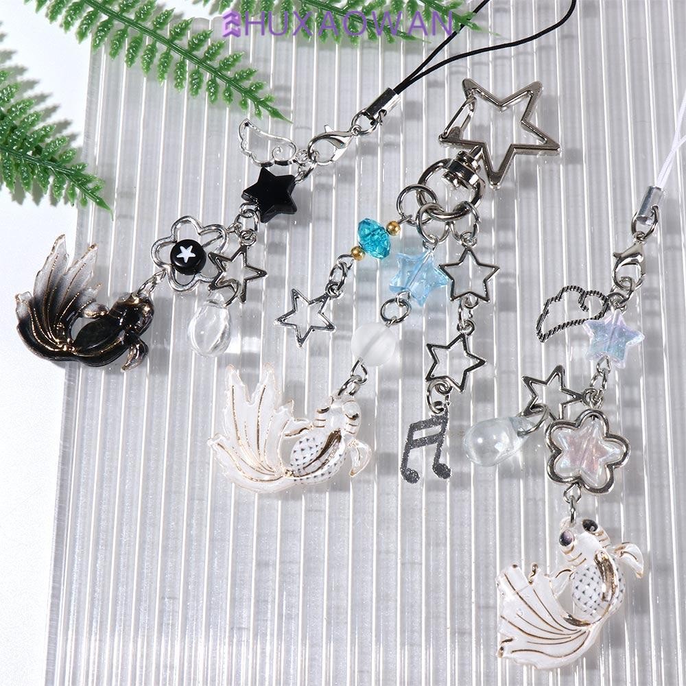 Toyboxaa Koi Star Bead Chain, Spice Girl Style Sea Theme Y2k Key Chains ...