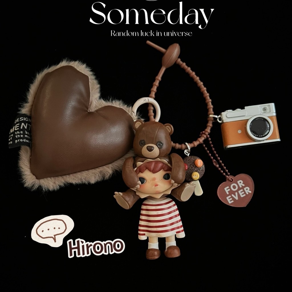 Popmart Móc khóa hirono phong cách cổ điển, móc khóa hirono, cặp đôi ...