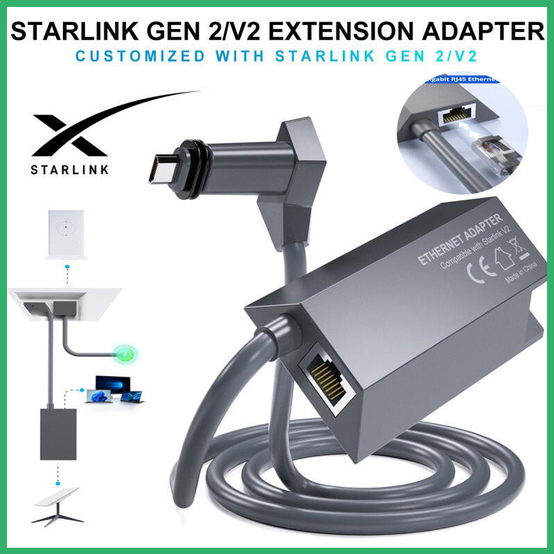 Starlink Ethernet Adapter Cho Starlink V2 Hình Chữ Nhật Ăng Ten Đĩa Vệ ...