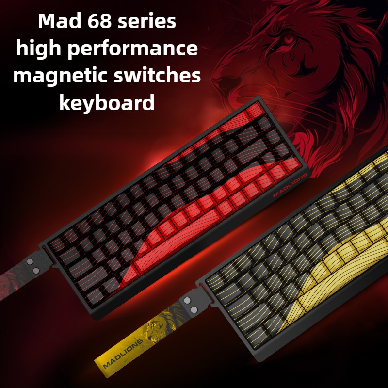 MADLIONS MAD 68 HE/R/Pro Magnetic Switch Mechanical Keyboard wired Hot ...