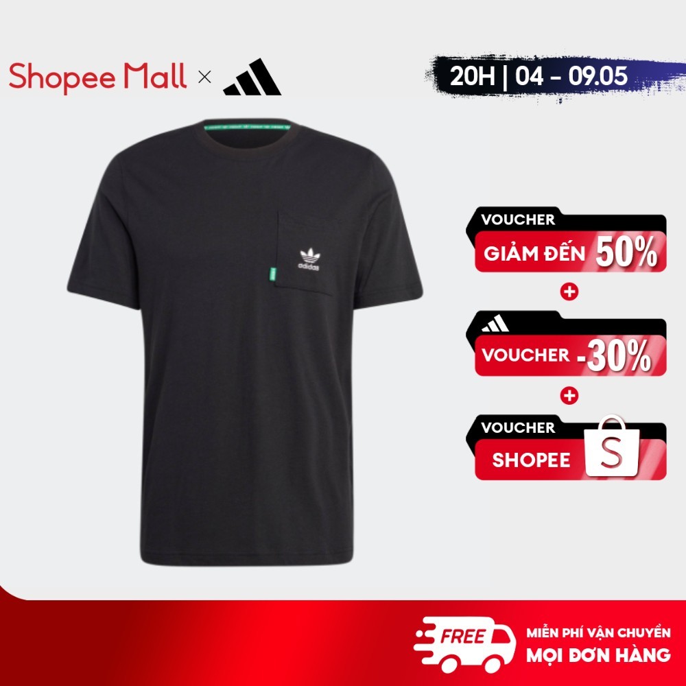 adidas Phong cách sống Áo Thun Vải Gai Dầu Essentials+ Nam Đen HR8623 ...