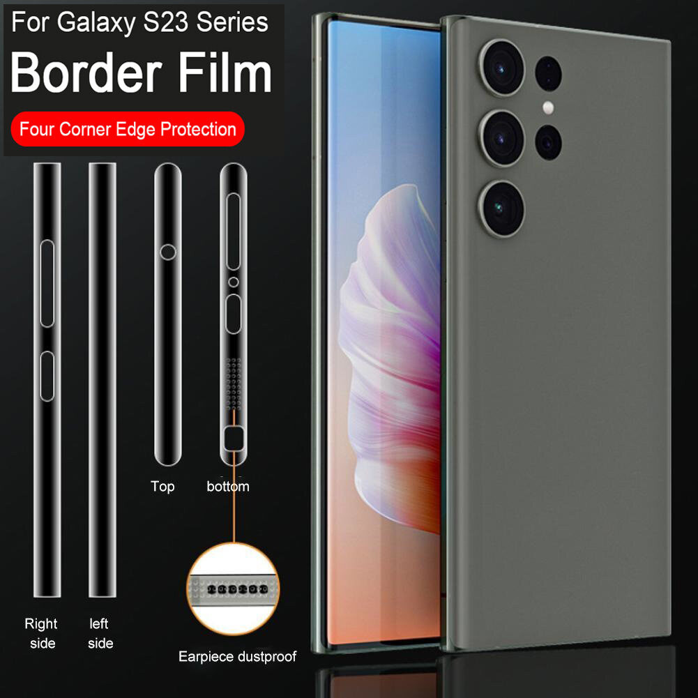 Miếng dán viền màn hình phim Hydrogel trong suốt hoặc mờ cho Samsung Galaxy S24 S23 Ultra S24 ...