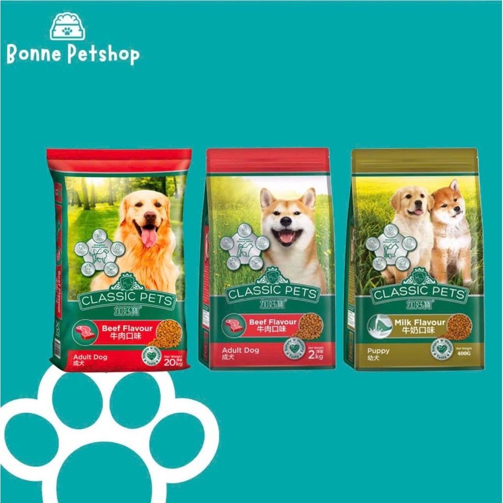Thức Ăn Cho Chó Hạt Classic Pets 2KG Vị Bò Dành Cho Chó Lớn / Chó nhỏ ...