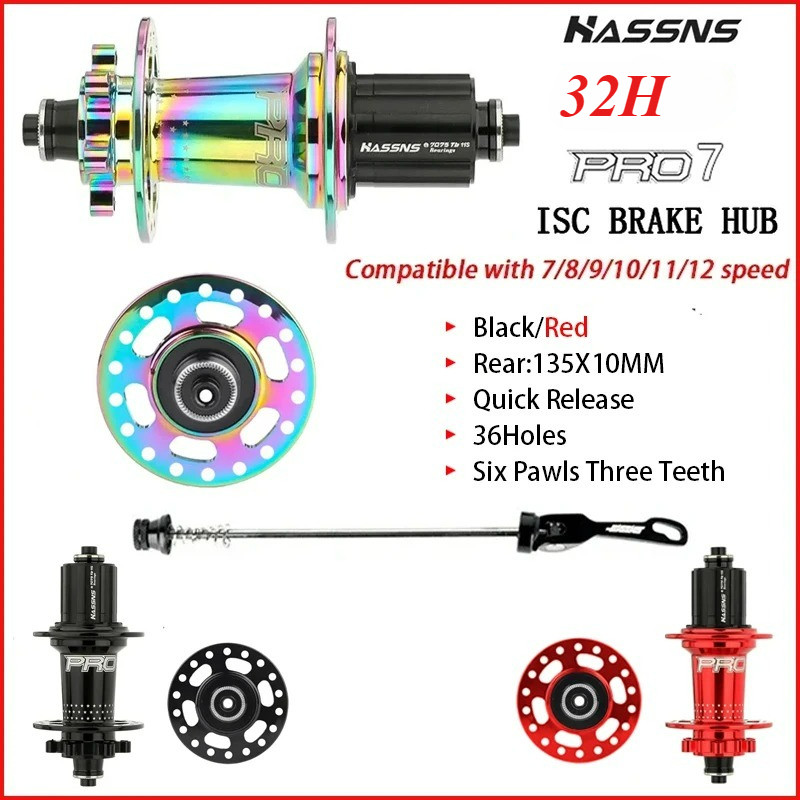 Hassns PRO7 Xe Đạp Hub Xe Đạp Leo Núi Trống Hoa 120S Phát Hành Nhanh 32 ...