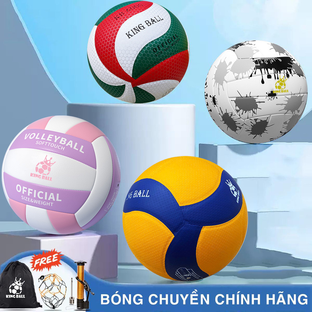 Quả Bóng Chuyền Da Nam Nữ Chính Hãng King Ball Banh Bóng Chuyền Size 5 ...
