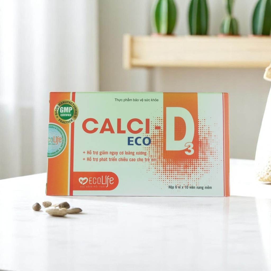 Calci D3 Eco - Viên uống bổ sung canxi vitamin D3 giúp xương chắc khỏe ...