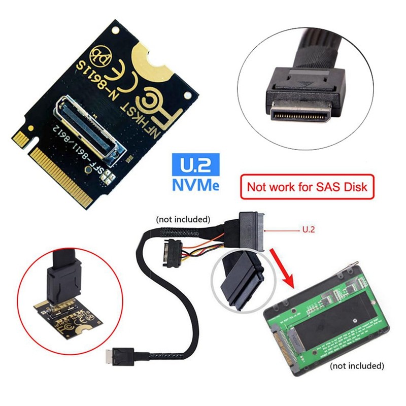 2230 NVME M.2 Nam Sang Oculink SFF-8612 SFF-8611 PCI-E4.0 67 Pin Nữ Dọc ...