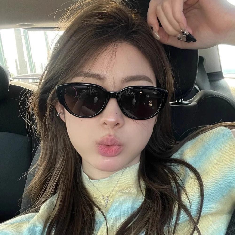 Kính Mát Retro Mắt Mèo Con Cảm Giác Cao Cấp GM Kính Mát Nữ 2024 Chống ...