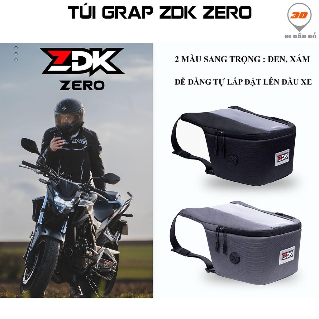 Túi Grap ZDK Zero Đen, Xám Treo Xe Máy Đa Năng Và Các Mẫu Túi Khác Kích Thướt Đa Dạng | Shopee ...