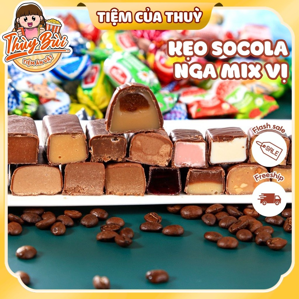 Kẹo Socola Hạnh Nhân Knopkht Nga Mix Vị HN Kẹo Socola Nga Phủ Socola ...